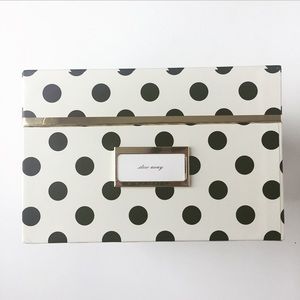 kate spade | Storage & Organization | New Kate Spade Small Polka Dot ...